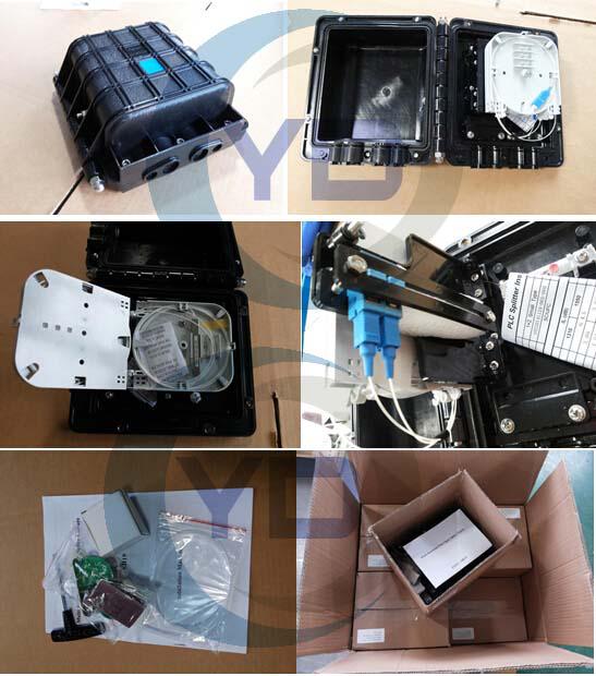 12 Core Inline Horizontal Fiber Optic Splice Box For FTTH / Fiber ...