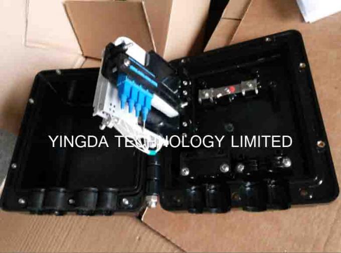 Man Hole Horizontal underground Fiber Optic Splitter Box , 1x4 Splitter ...