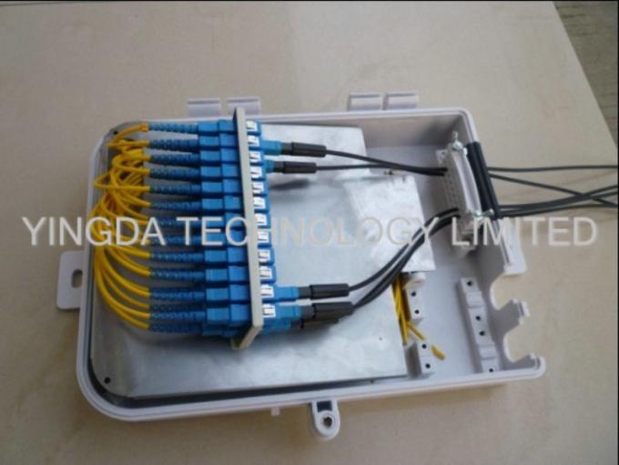 Rainfall Resistant CATV Pole Mount Fiber Optic PLC Splitter Box 24 Port