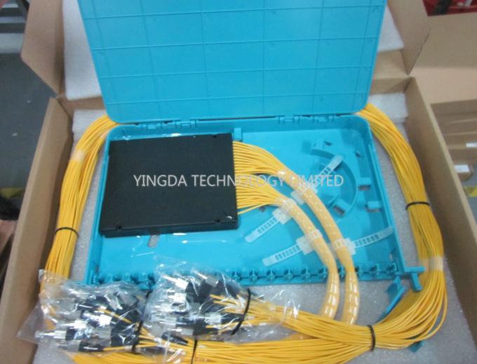 Metal Plastic 1x64 Fiber Optic PLC splitter Cassette 19 inch In Odf ...
