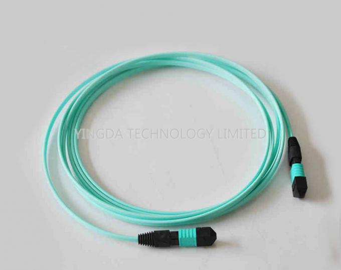 12 Fibers OM3 10Gig MTP MPO Cable, Trunk Cable MPO - MPO 12 F.O. OM3 15 Mts