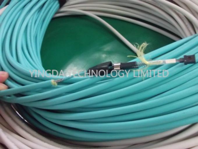 12 Fiber MTP Steel Armored Fiber Optical MTP MPO Cable Round , MTP ...