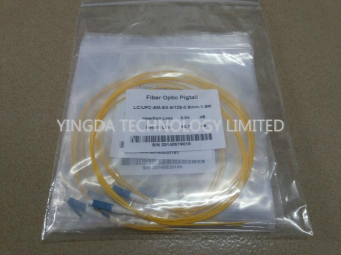 LC / PC Fiber Optic Patch Cord Pigtail 62.5 / 125um MM , Fiber Optical ...