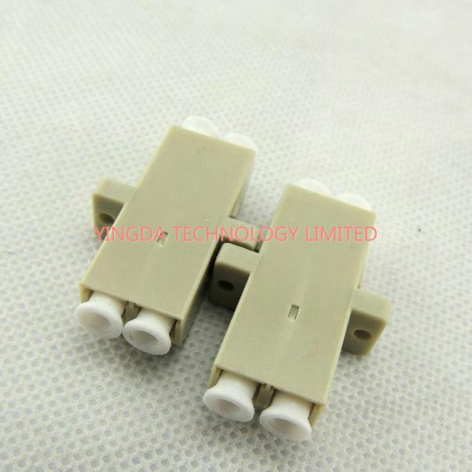 LC Multimode Fiber Optic Adapter Coupler Duplex Ceramic Ferrule , LC ...