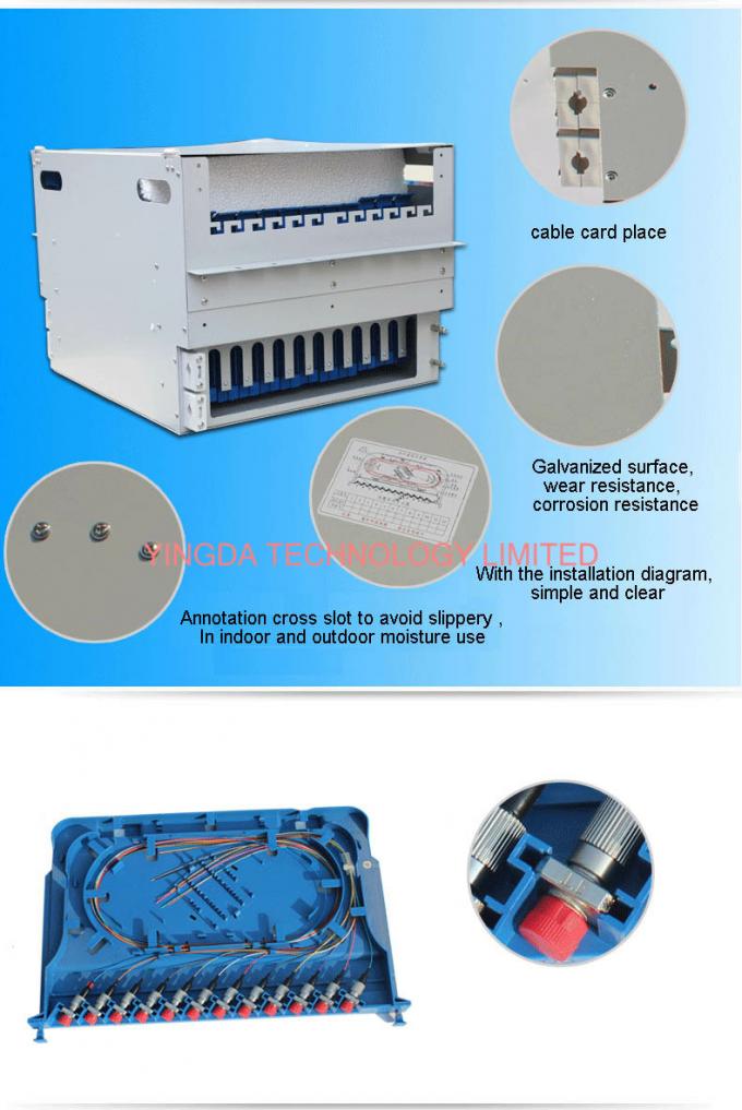 144 Core FC SC LC ST Connector ODF Fiber Optic Patch Panels Unit ...