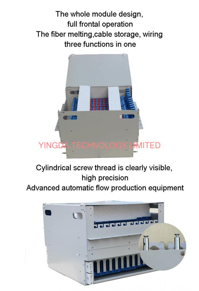 144 Core FC SC LC ST Connector ODF Fiber Optic Patch Panels Unit ...