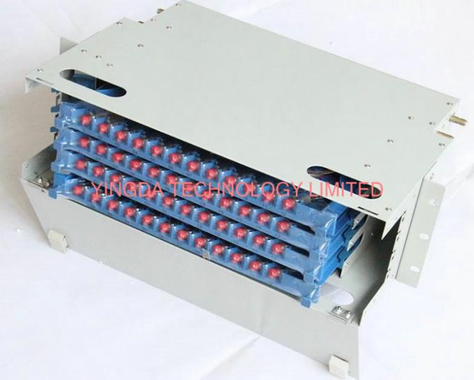 ST SC or FC adapters 48 core fiber patch panel in the fiber 4*12 rack ...