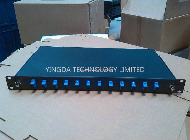 24 Port SC APC Connector 19" ODF Fiber Optic Patch Panel Distribution ...