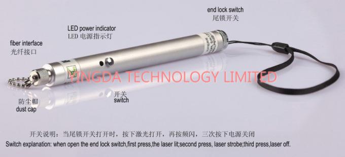 650nm 25MW Laser Pointer Fiber Test Tool Kit Pen Visual Fault Locator ...