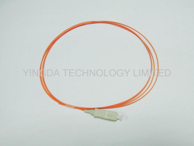 Fiber Optic Pigtail SC PC Mulitmode MM 62.5 / 125 um Simplex 0.9mm 1.5 ...