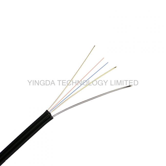 Black 2 Core Single Mode Fiber Patch Cord SC - SC 657A2 Simplex 70M ...