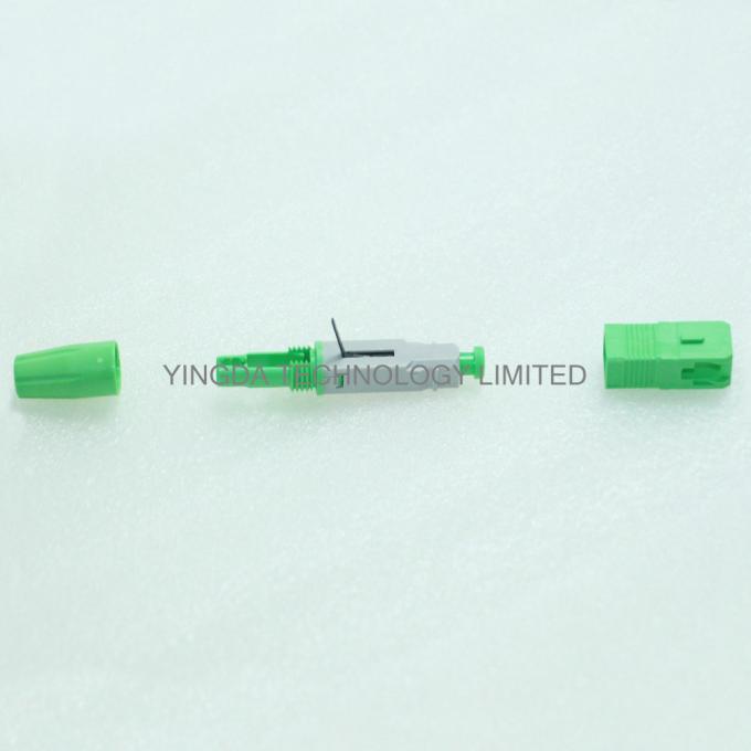 Green / Blue SC UPC APC Field Installable Connector FTTH Use