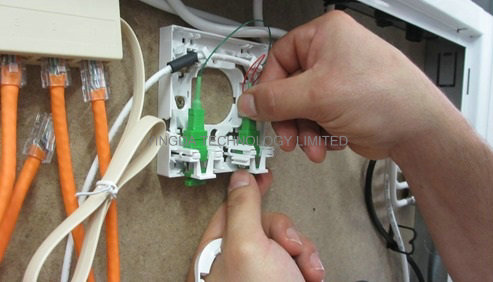 SC Duplex FTTH Fiber Optic Termination Box Wall Outlet Optical Terminal ...