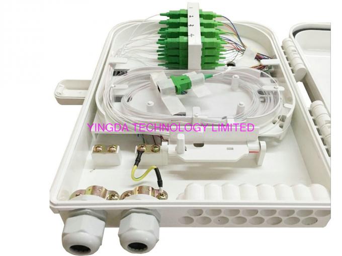 Outdoor 16 Core Fiber Optic Termination Box With SC/APC Adapters