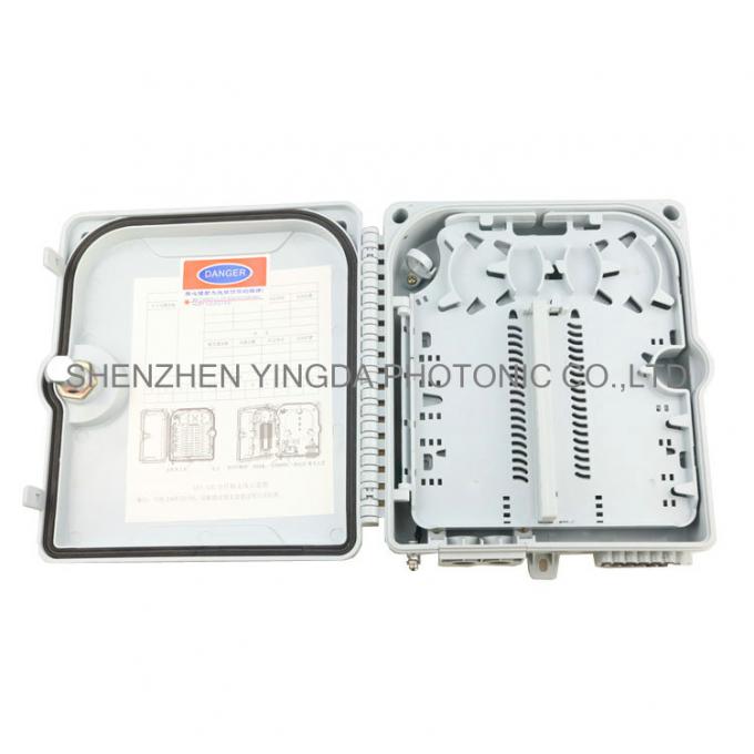 White Plastic 12 Ports Fiber Optic Termination Box ,12 Core SC Pole ...