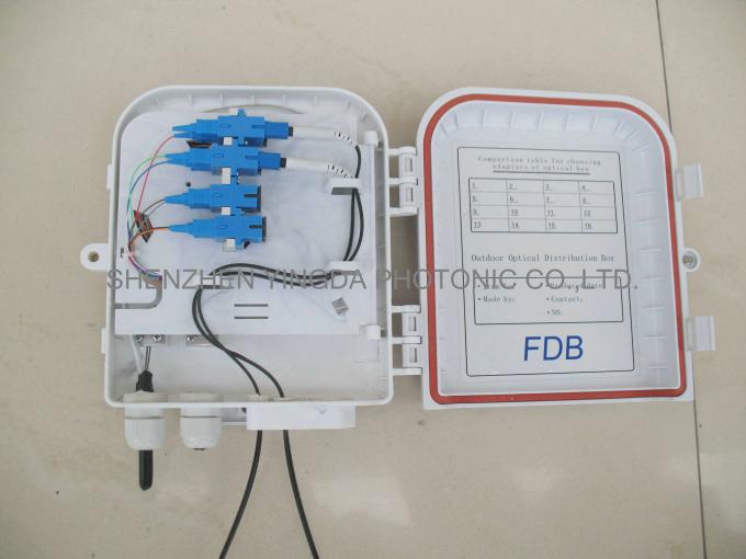 Waterproof 1 x 8 Plc LC SC Fiber Optic Splitter Box , Fiber Optic ...