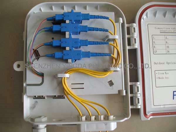 Waterproof 1 x 8 Plc LC SC Fiber Optic Splitter Box , Fiber Optic ...