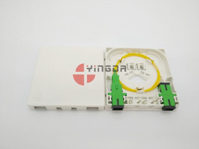 2 Port Fiber Optic Termination Box With SC/APC Pigtails & Adapters Anti ...
