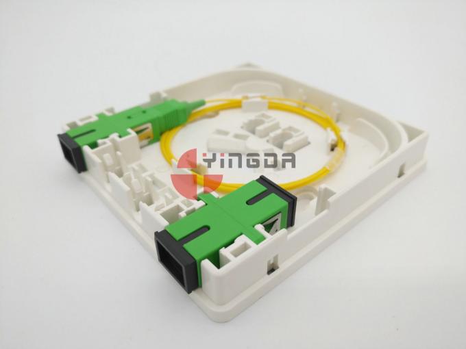 2 Port Fiber Optic Termination Box With SC/APC Pigtails & Adapters Anti ...