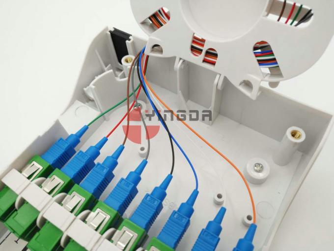 NAP Indoor Fiber Optic Termination Box with 1x8 Splitter White FTTH SC ...