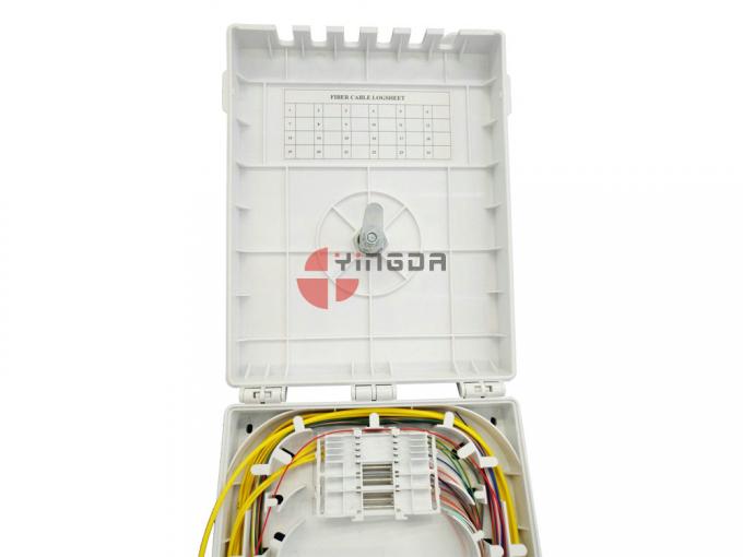 24 Cores Fiber Optic Termination Box 2 Ports At Both Side In Front