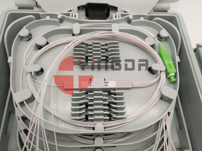 96 Cores Fiber Optic Splice Closure with 1x16 SC/APC PLC Splitter ...