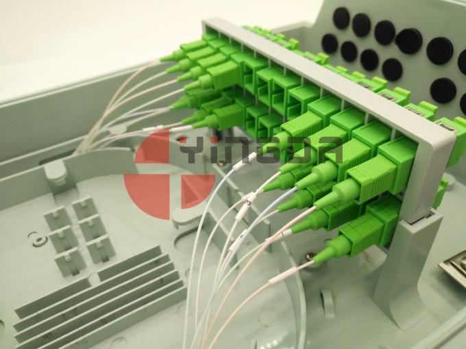 96 Cores Fiber Optic Splice Closure with 1x16 SC/APC PLC Splitter ...