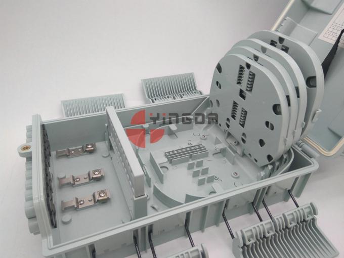 3 In 24 Out Fiber Optic Splitter Box For Drop Cable , Outdoor 96 Cores ...