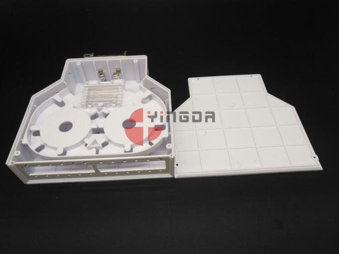 White Indoor Fiber Optic DIN Terminal Box , Plastic Termination Box 12 ...