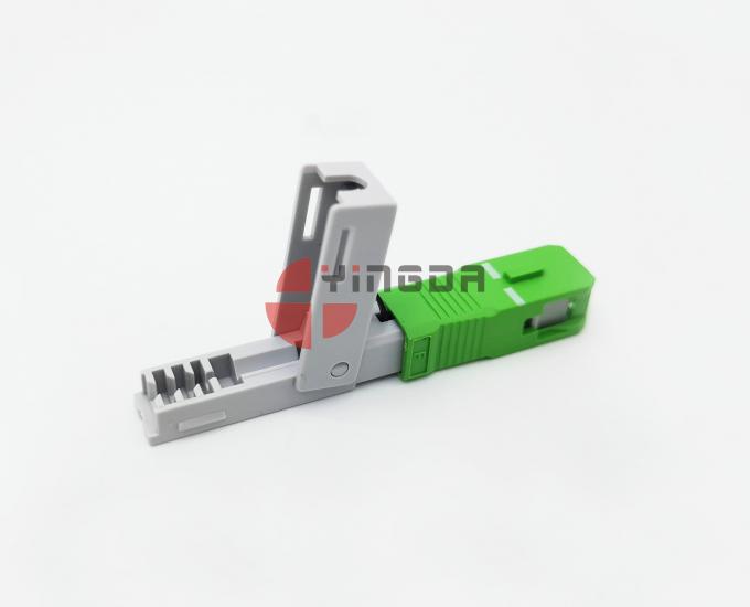 Embedded Field Installable Connector FTTH SC APC Fast Connection 0.3dB Insertion Loss
