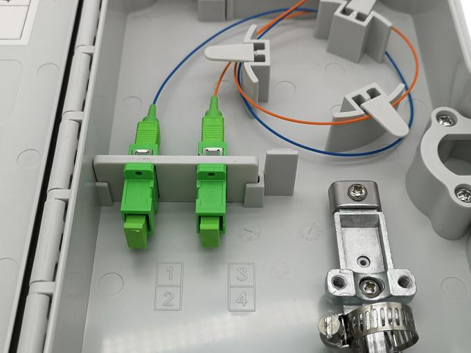 FTTH 4 Cores Outdoor Fiber Termination Box , Fiber Optic Connection Box ...