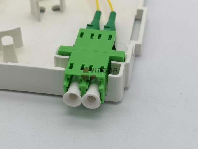 2 Port LC/APC Duplex FTTH Fiber Optic Terminal Box Wall Outlet IP54 ...