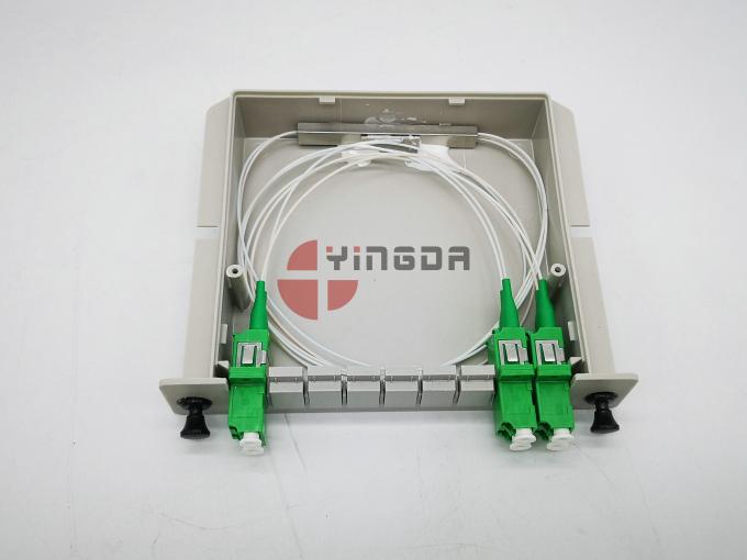 Plastic 2x4 Fiber PLC Splitter LGX Cassette Modular With LC/APC Duplex ...