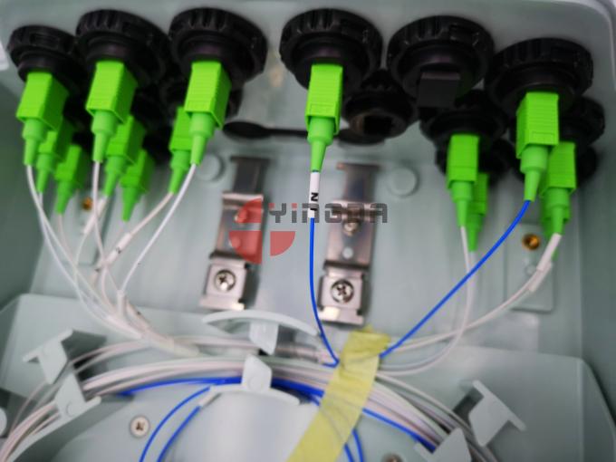 IP65 Mid Span ABS Optical Distribution Box SC 16 Ports Flat Drop Cable ...