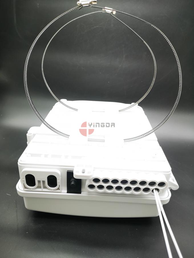 24 Port Fiber Optic Distribution Box Pole Mount With SC Adapters / Pigtails