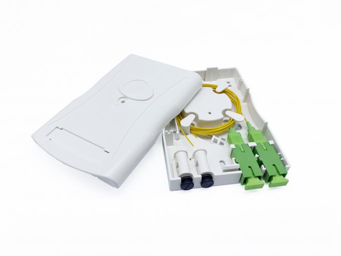 2 Core FTTH NAP FTB IP30 Fiber Optic Termination Box