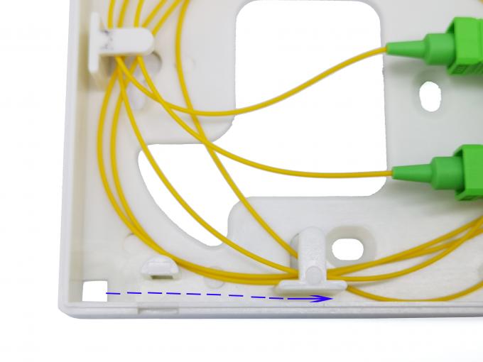 Indoor Plastic Wall Outlet 2.0mm Fiber Optic Termination Box