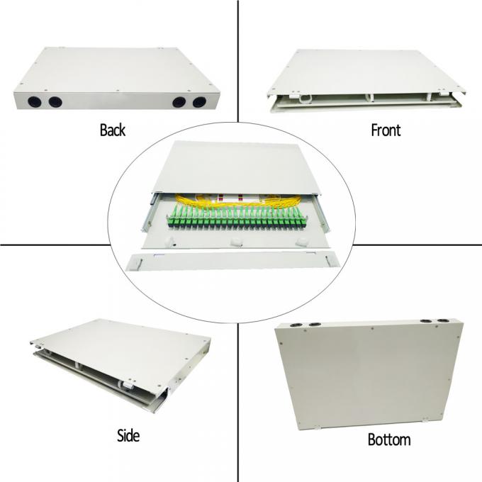 24 Port SC APC Connector 19" ODF Fiber Optic Patch Panel Distribution ...