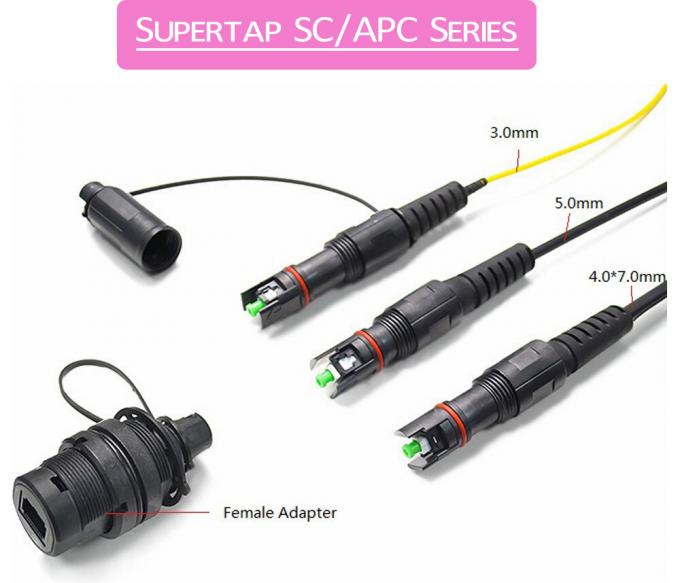 FTTA Base Station Fiber Optic Patch Cord 5.0mm Terminated With Supertap ...
