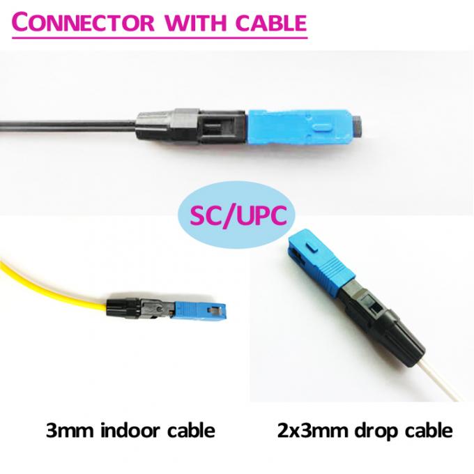 G652D G657A1 G657A2 FTTH Field Assembly Connector SC LC FC