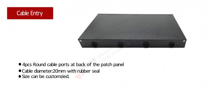 1U Rack Mount MTP MPO Patch Panel 19 inch ODF 96 Fiber Optic MPO LC Cable