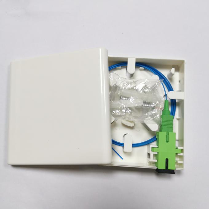 1 Port FTTH Fiber Optic Termination Box SC APC Socket Panel With ...