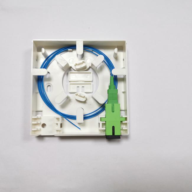 1 Port FTTH Fiber Optic Termination Box SC APC Socket Panel With ...