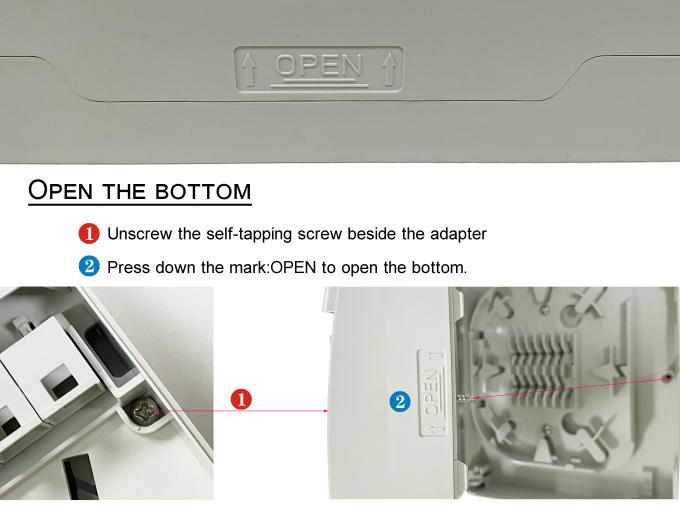Wall Mount Fiber Optic Terminal Box 8 Port FTTH Indoor NAP Box For 2*5 ...