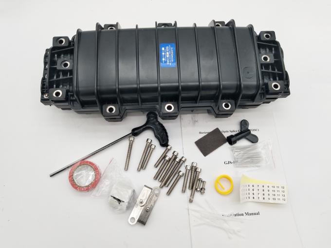 96Cores 3In 3Out Inline horizontal Fiber Optic Joint Closure Manhole ...