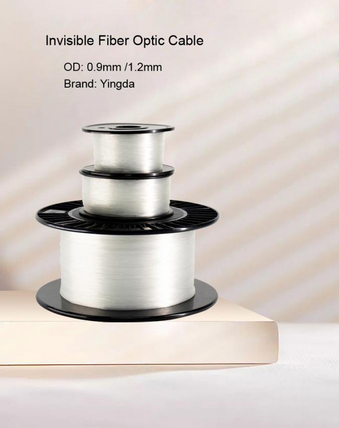 FTTH Invisible Fiber Optic Cable G657 Transparent Sheath Indoor Wiring ...