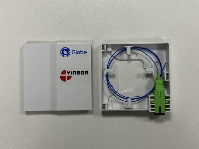 Fiber Wall Outlet 1Core with adapter and pigtialfor ftth installation ...