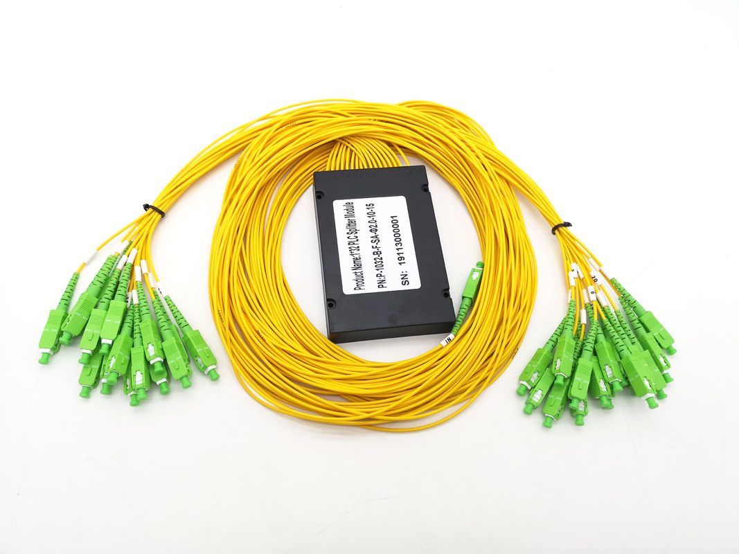 Custom PON 1x32 SC Fiber Optic PLC Splitter Loss FTTH and CATV Splitter