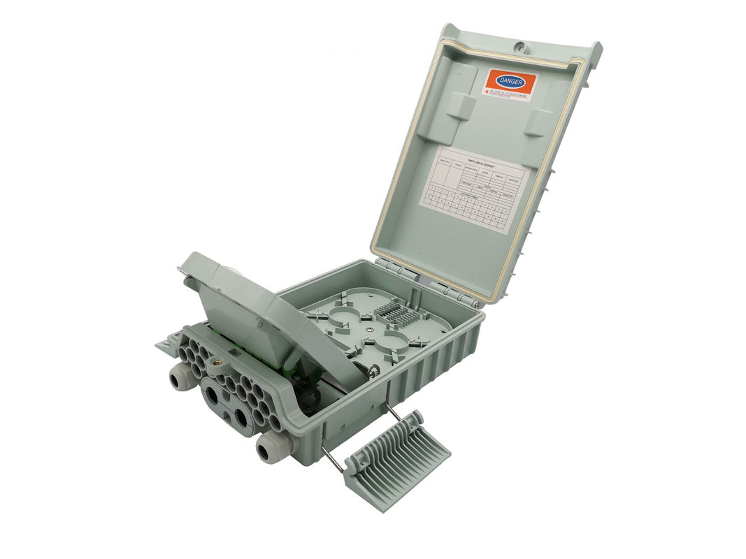 Exterior NAP BOX Fibre Optic Cable Termination Boxes 16 Ports IP65 ISO ...