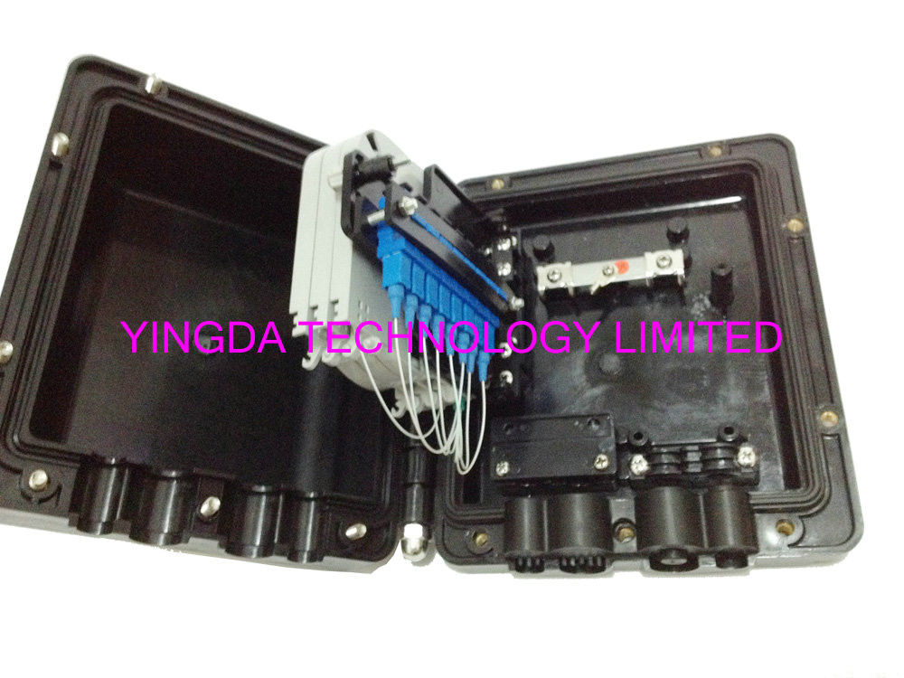 Home Inline Fiber Cable Joint Box 36 Fibers Single Fusion PC Wall - Mounted